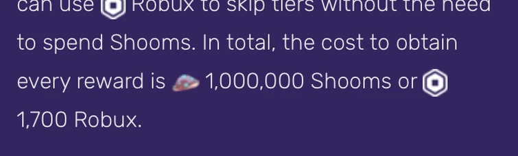 How much robux do you need to donate for each reward? | Fandom