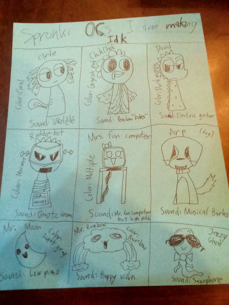 Sprunki OCs i made | Fandom