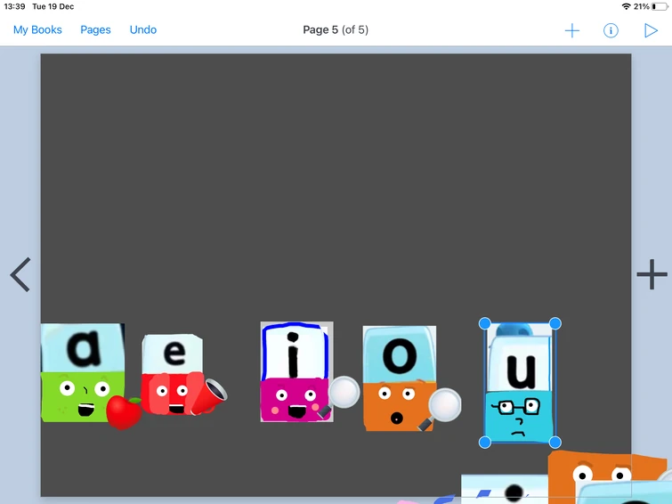 Vowels as blooks (cubes) Do you like my blooks? | Fandom