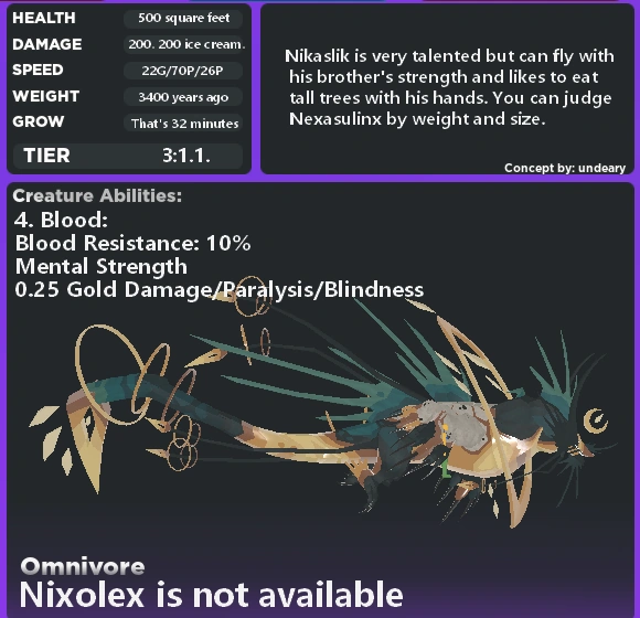 Google Translated CoS Creatures: Nyxasolyx | Fandom