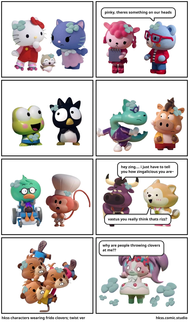 hkss characters wearing frido clovers; twist ver (diff tags) | Fandom