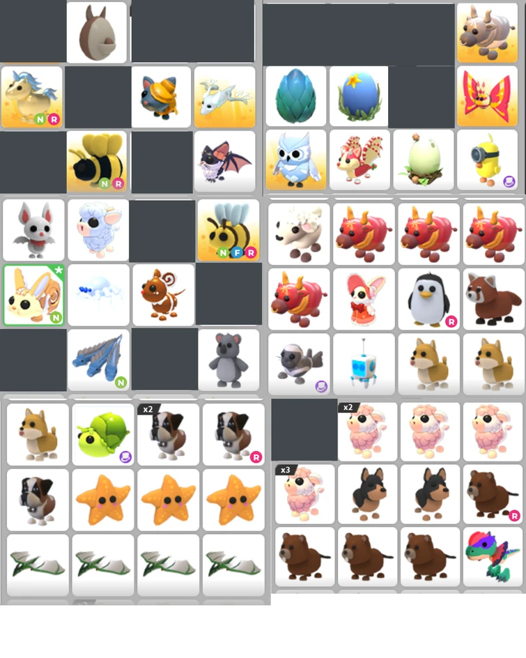 LF: Jousting horses, ice wolves, lava wolves, zombie wolves, horses ...