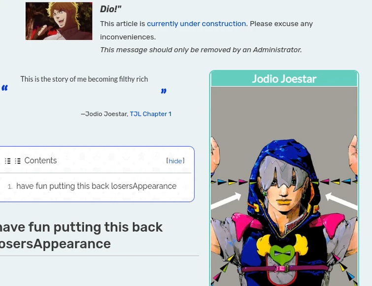 The JoJo wiki out of context #9 | Fandom