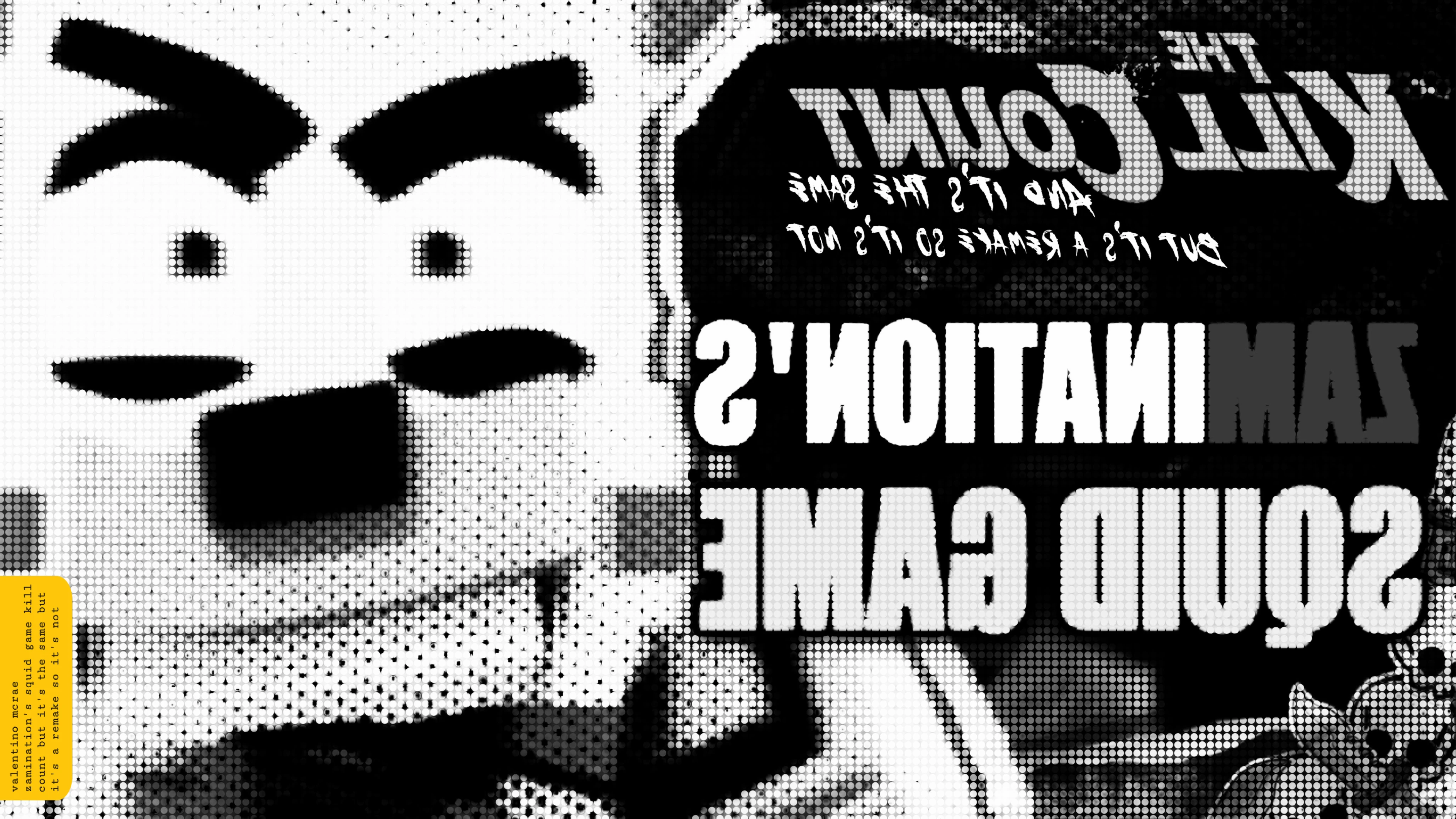 Zamination's squid game (2021) kill count and it's the same but it's a ...