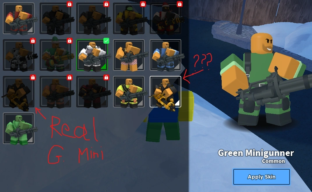 green minigunner | Fandom