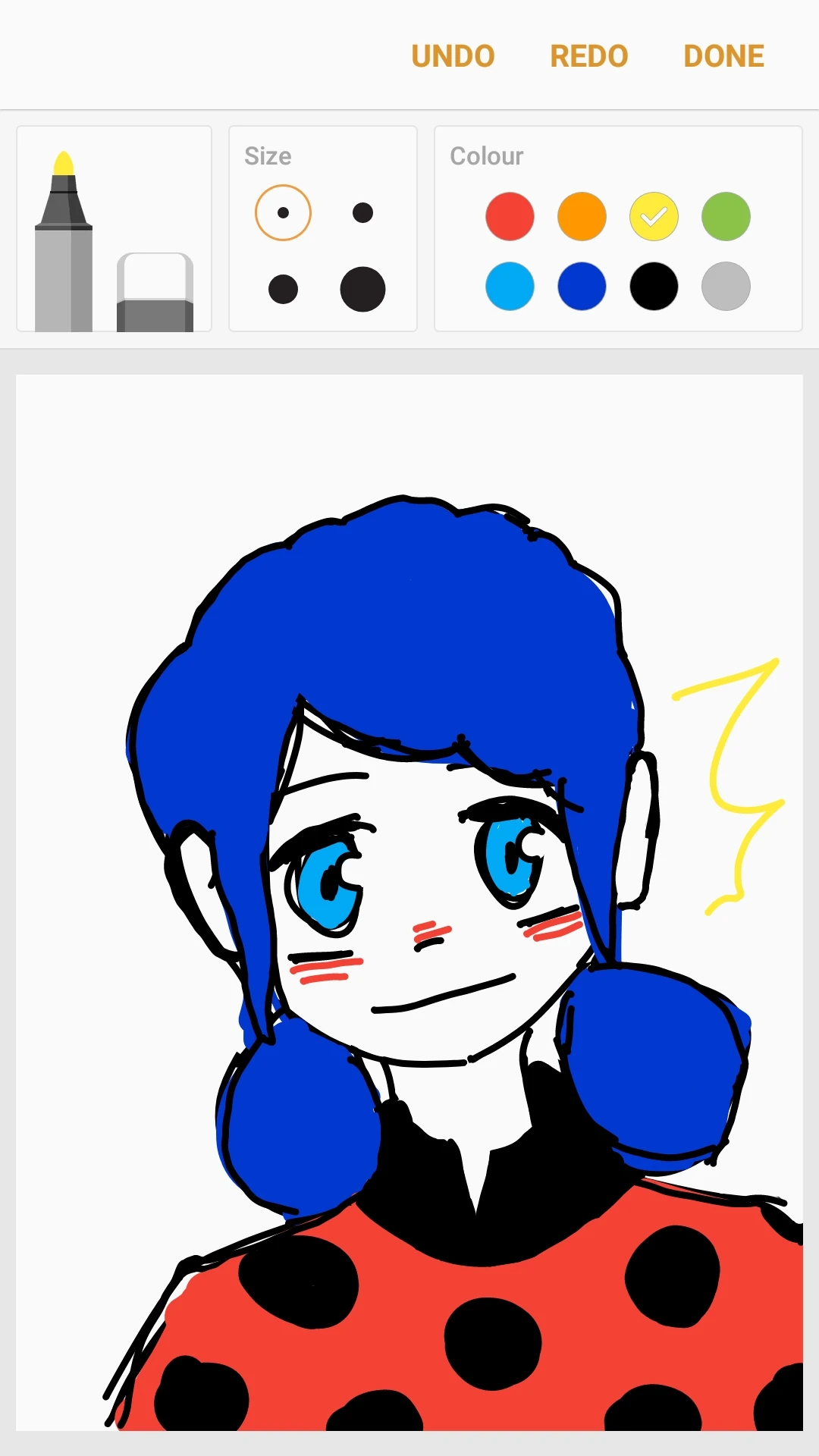 Marinette rough doodle! | Fandom