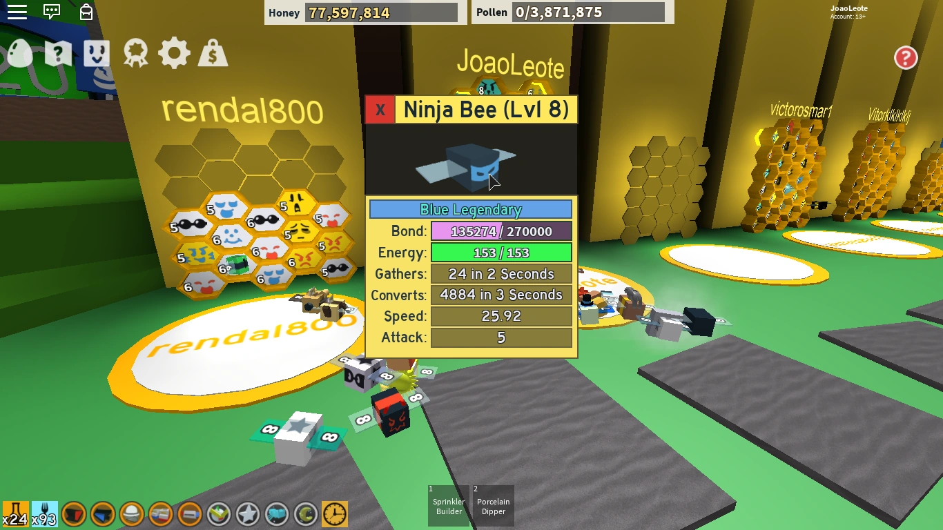 I'm crying with happiness.I spended 350 royal jellys on a bee, but I ...