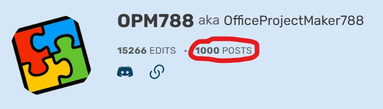 Just reached 1000 posts | Fandom