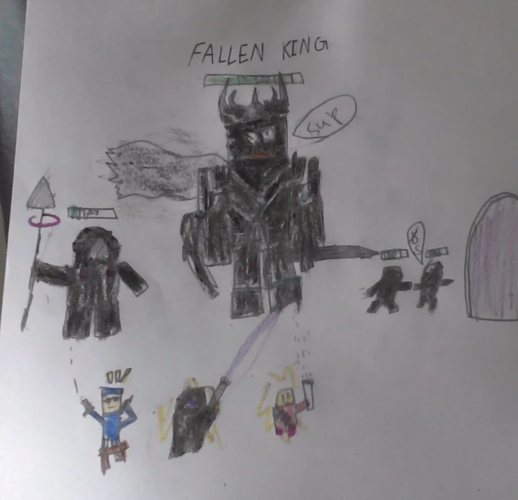 i drew fallen king | Fandom