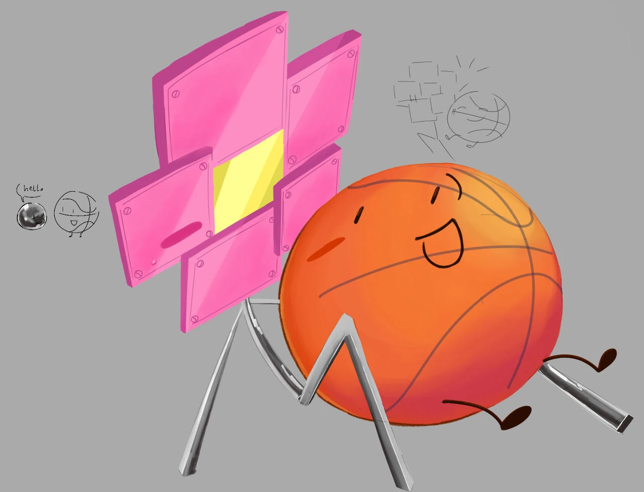 Basketball x Robot flower (not my art) | Fandom