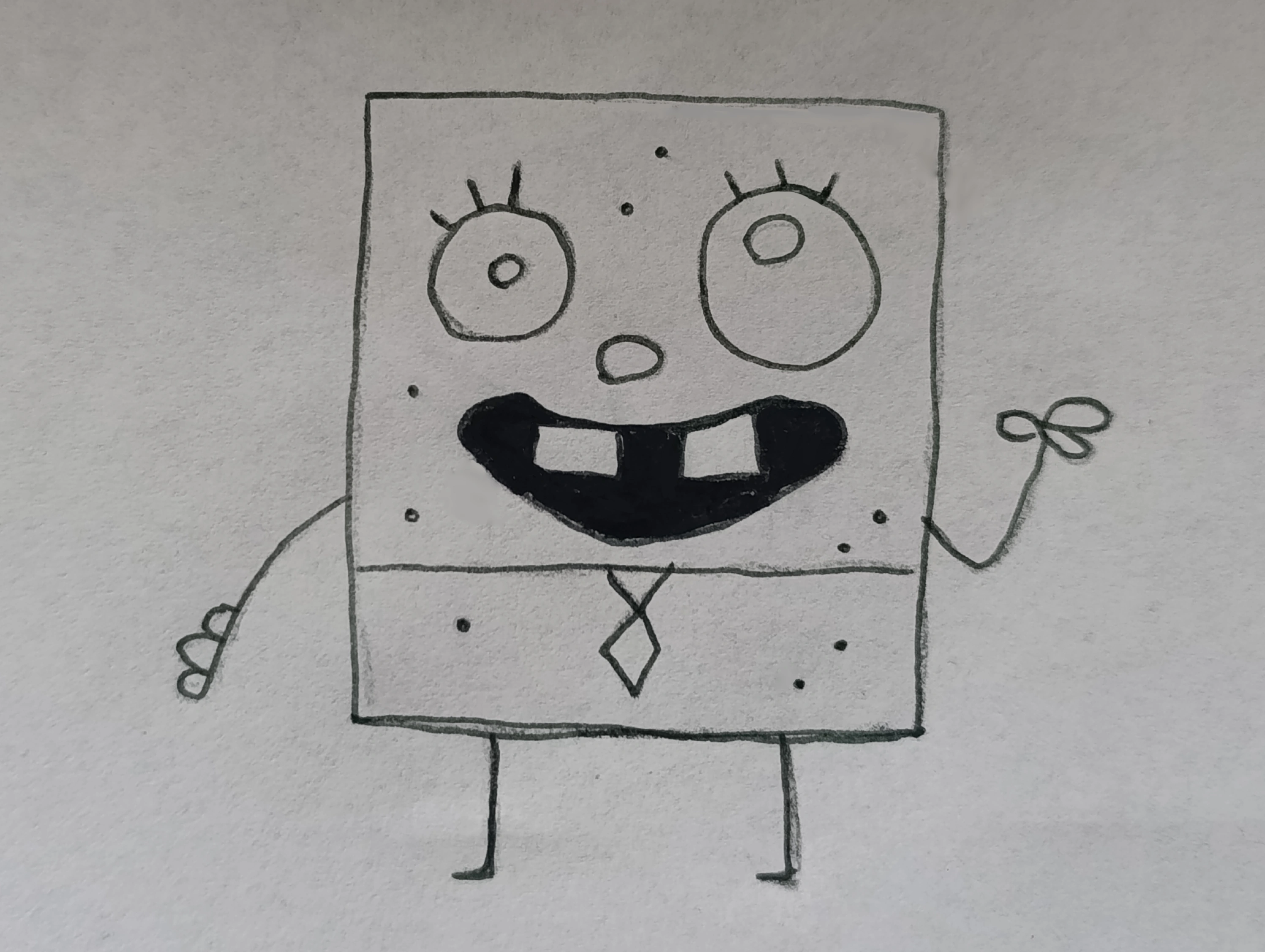 I drew Doodlebob!! | Fandom