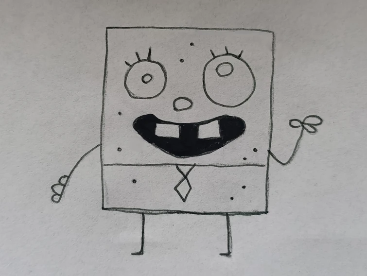 I drew Doodlebob!! | Fandom