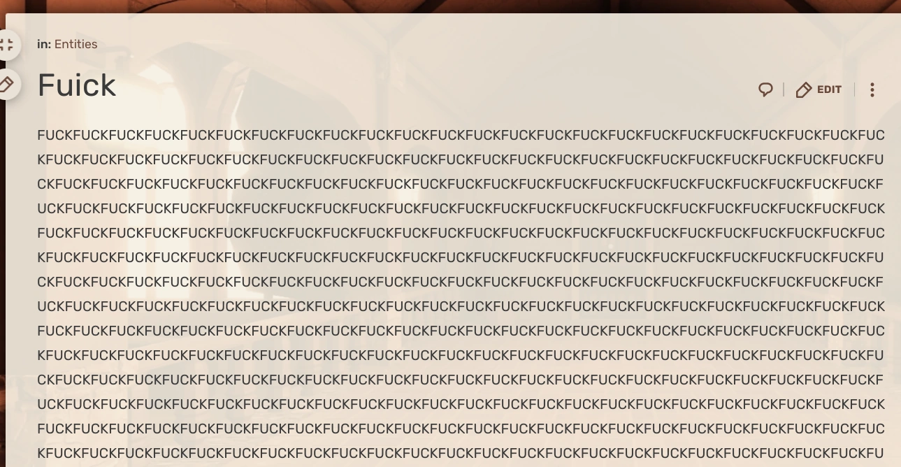 unwanted pages with swearing | Fandom