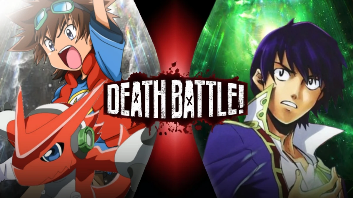 Taiki Kudo & Shoutmon vs Simon the Digger (Digimon vs Gurren Lagann ...