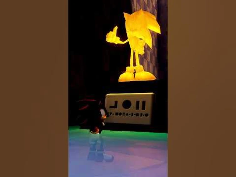 there is a new golden sonic statue in green hill | Fandom