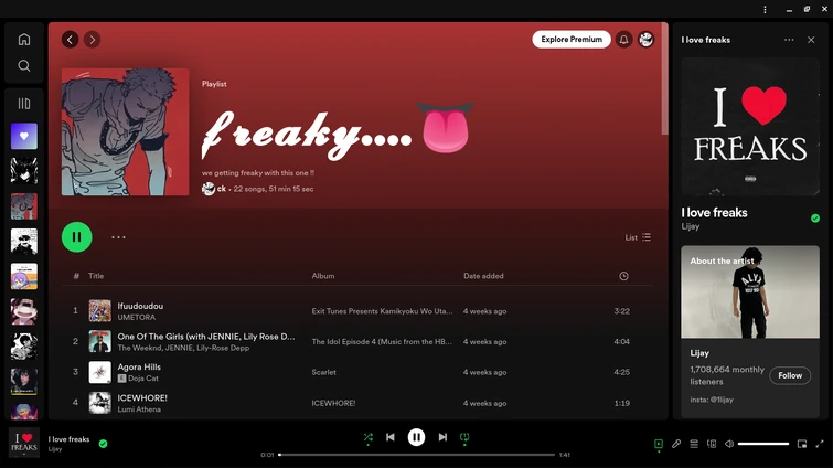 i listen to freaky playlist everyda | Fandom