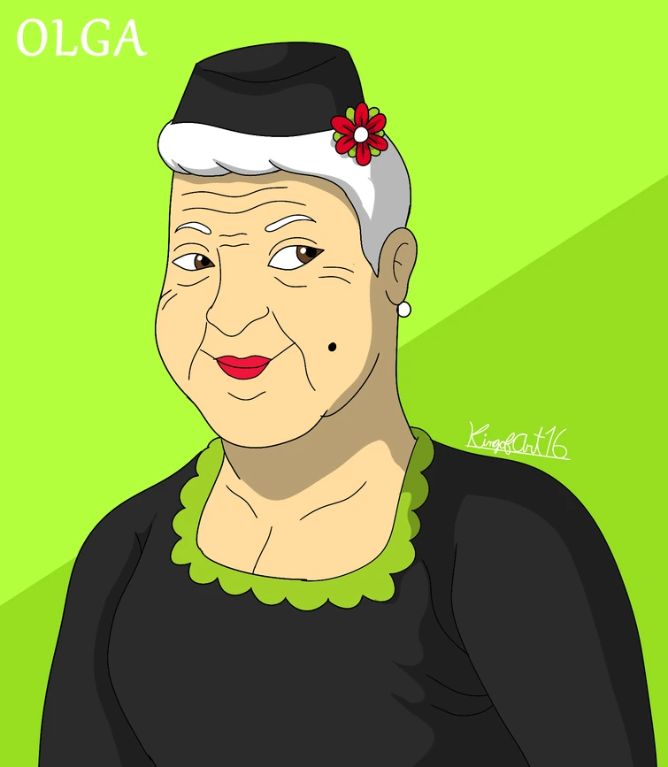 This is my very own edition of Olga. I added it onto her fanart gallery ...