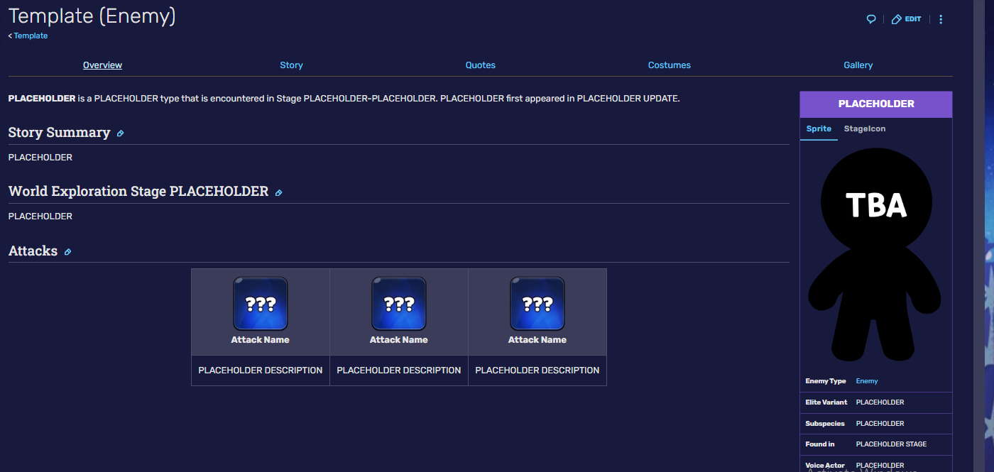 Template Enemy Page | Fandom