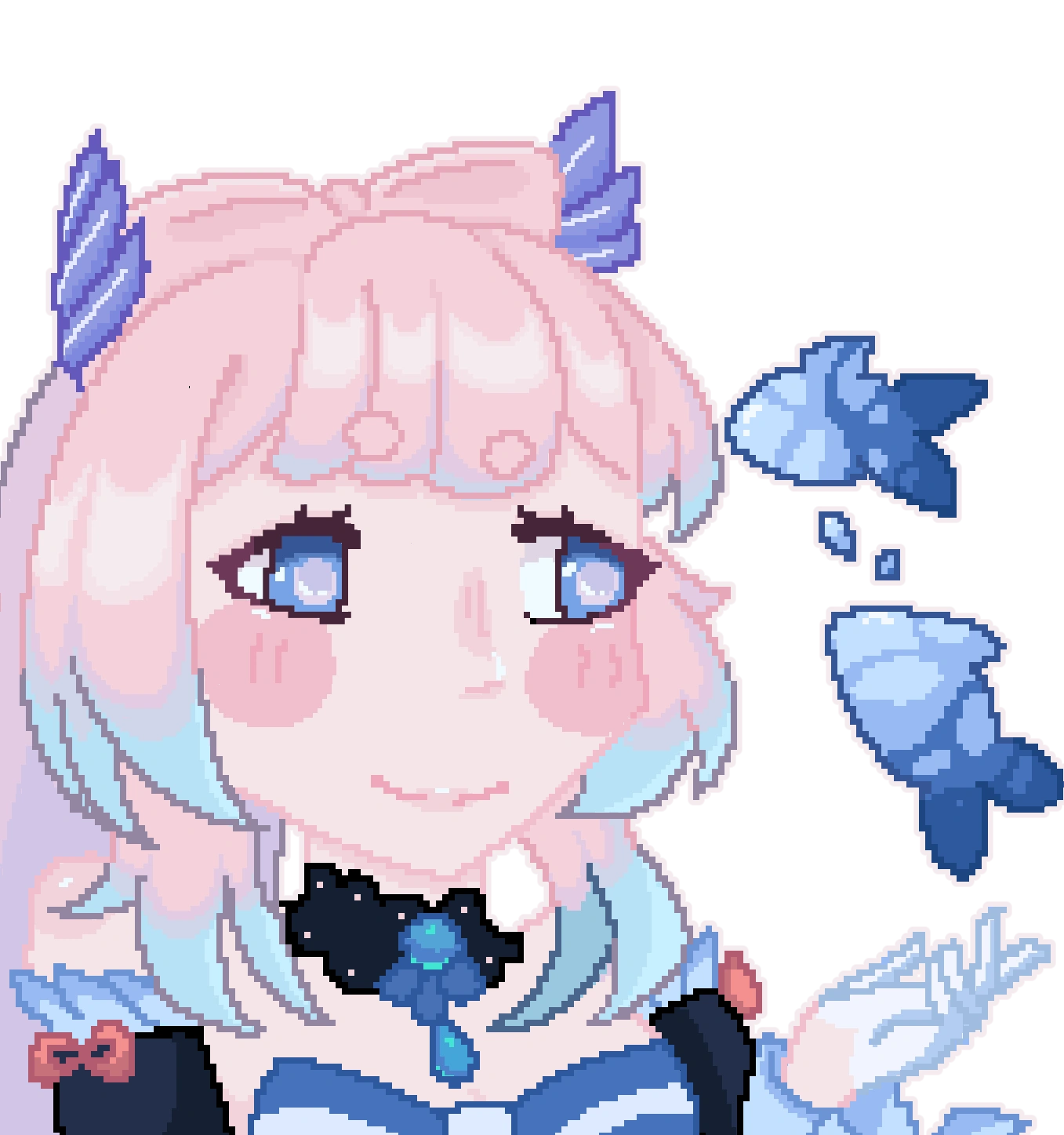 Kokomi pixel art | Fandom