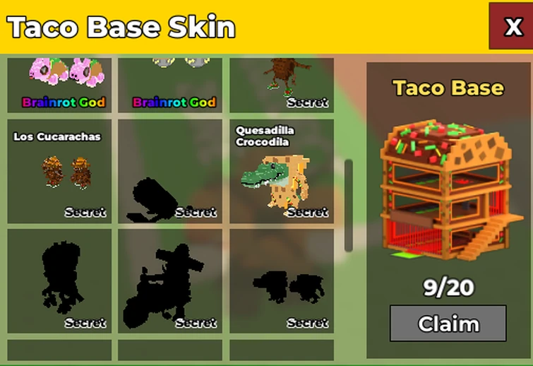 I need to index for taco base | Fandom