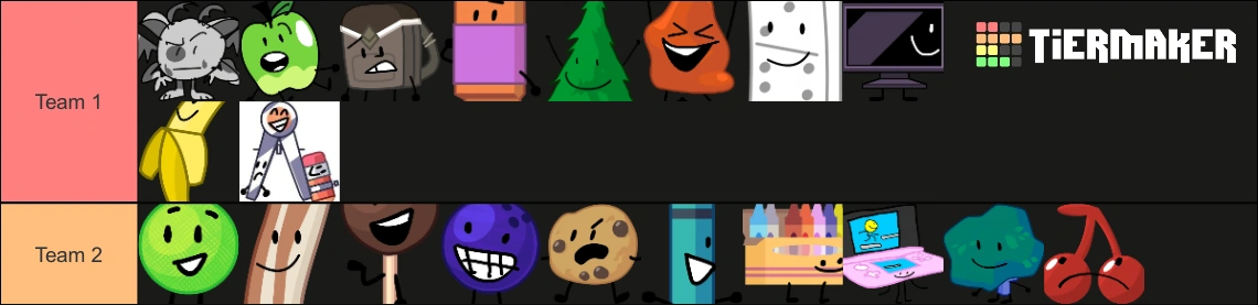 BFDI Recommended characters viewer voting #1 | Fandom