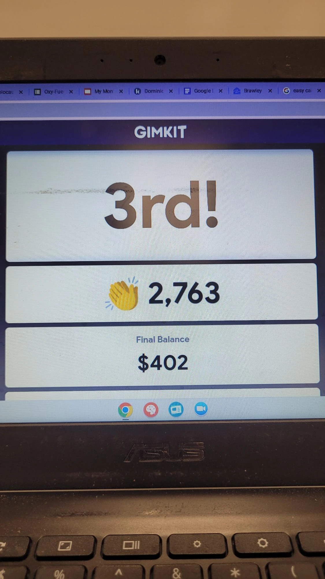 There's the number 2763 in the gimkit game! | Fandom