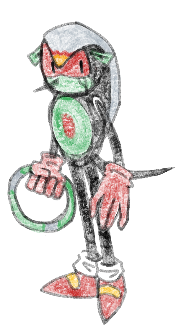 Made a drawing of the glitch I encountered in Knuckles Chaotix lol | Fandom