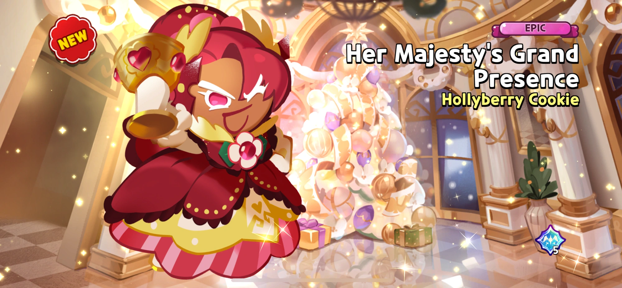 I got her majesty’s grand presence hollyberry cookie today! | Fandom