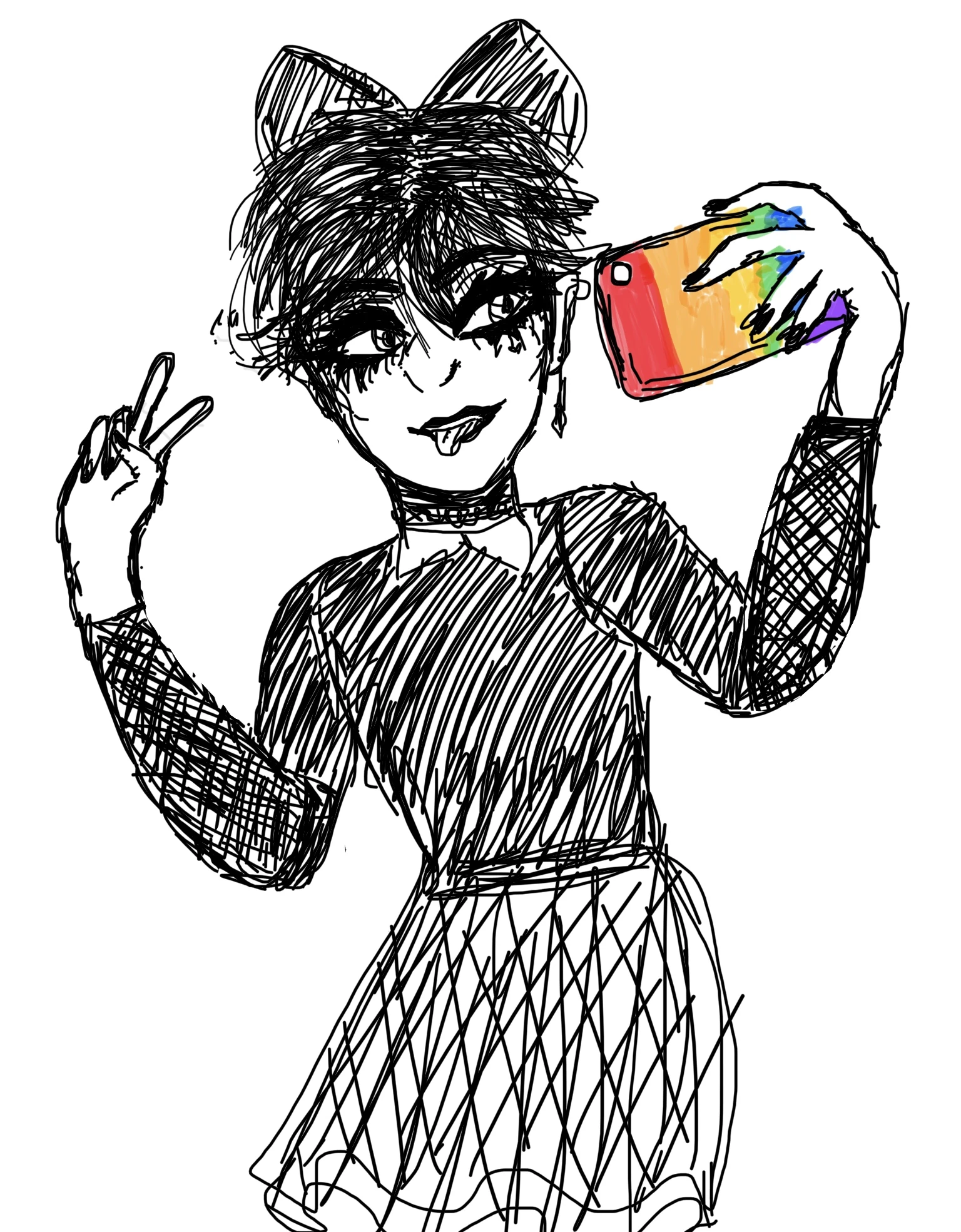 Can we appreciate the goth community for the style no one can judge you ...