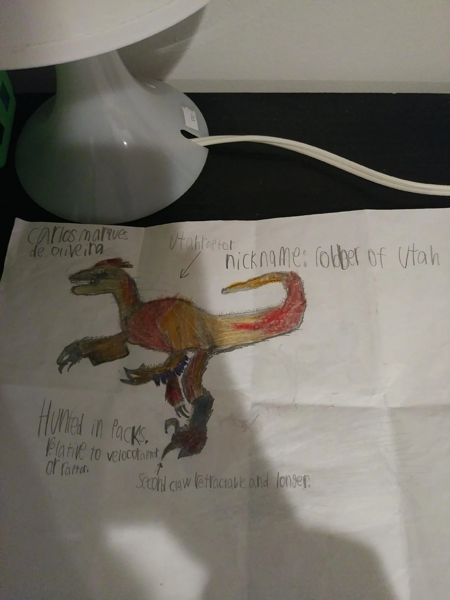 Utahraptor drawing | Fandom