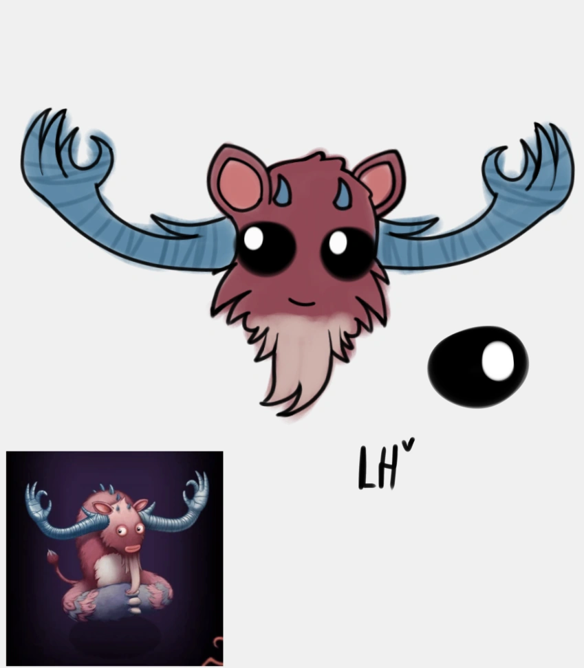 I thought that he’ll look cool with these eyes (Flum Ox Doodle) | Fandom