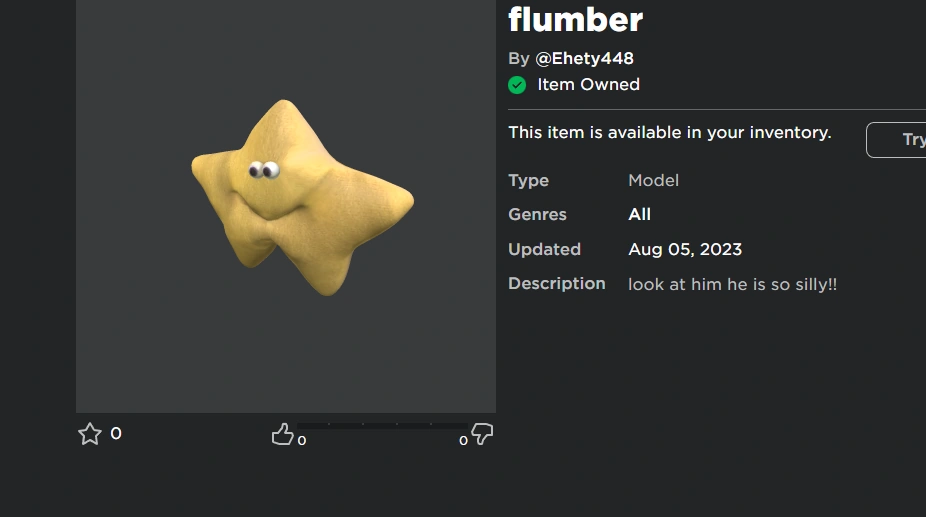 Somebody made a Flumber UGC in Roblox. How joyous! | Fandom