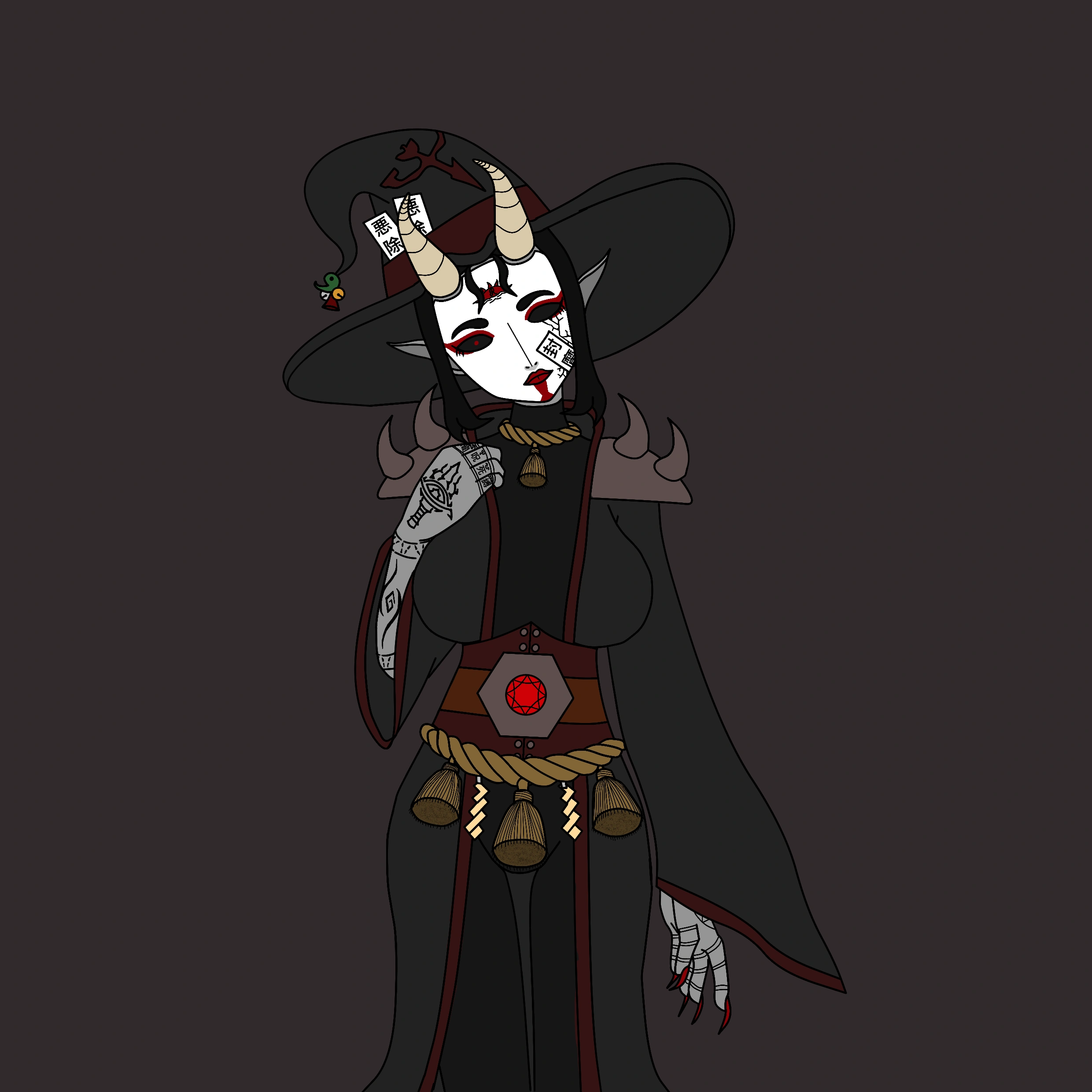 The Horned Witch concept art | Fandom