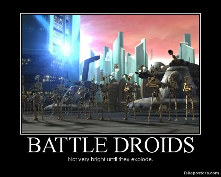 No one ever said Battle Droids were smart | Fandom
