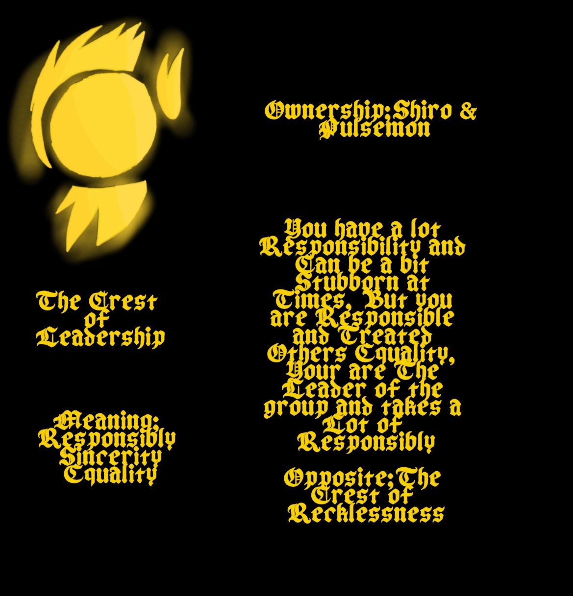 The Crest of leadership | Fandom