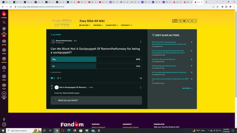 OH, MY, GOD, DANG, LOOK WHAT NOT A SOCKPUPPET OF RAMONTHEFUNWAY PUT ...