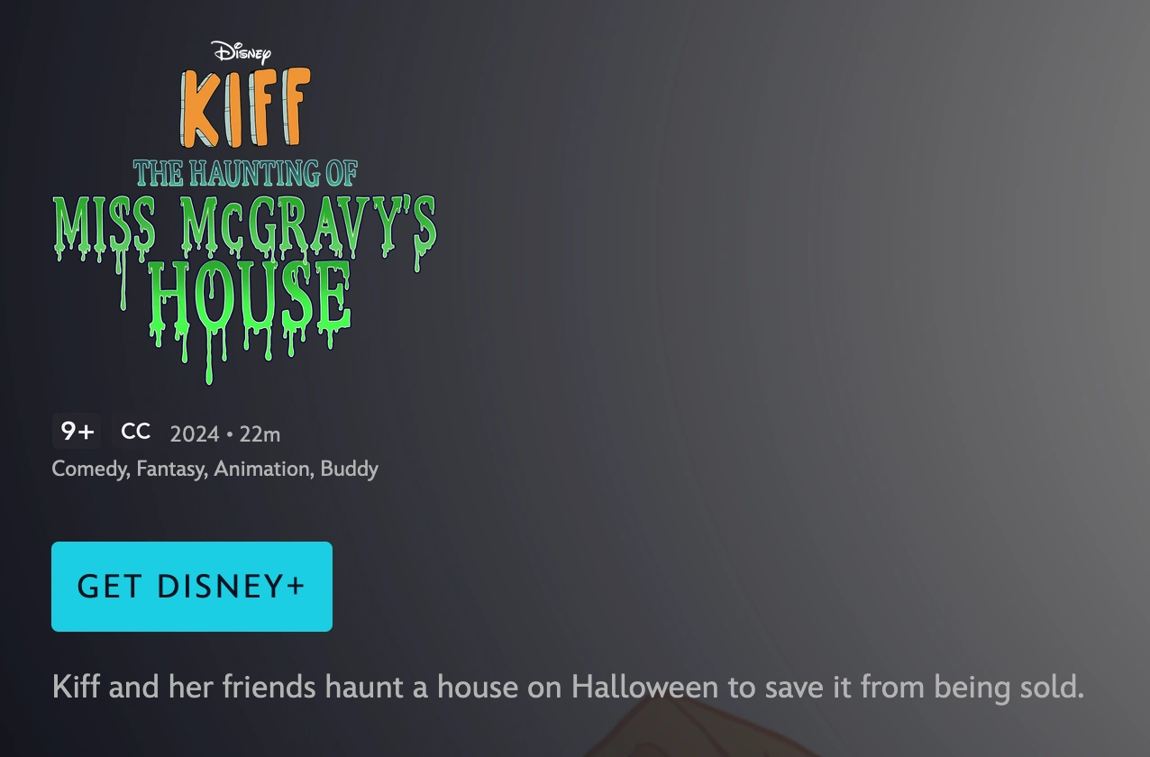 The Haunting of Miss McGravy's House is the first Kiff episode to be rated 9+ in the UK | Fandom