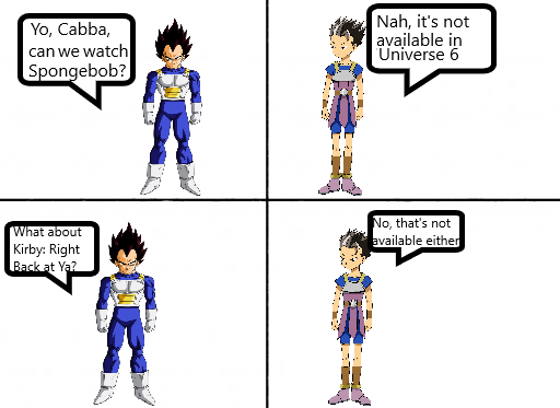 Vegeta finds out Cabba can only watch Wonder Pets | Fandom