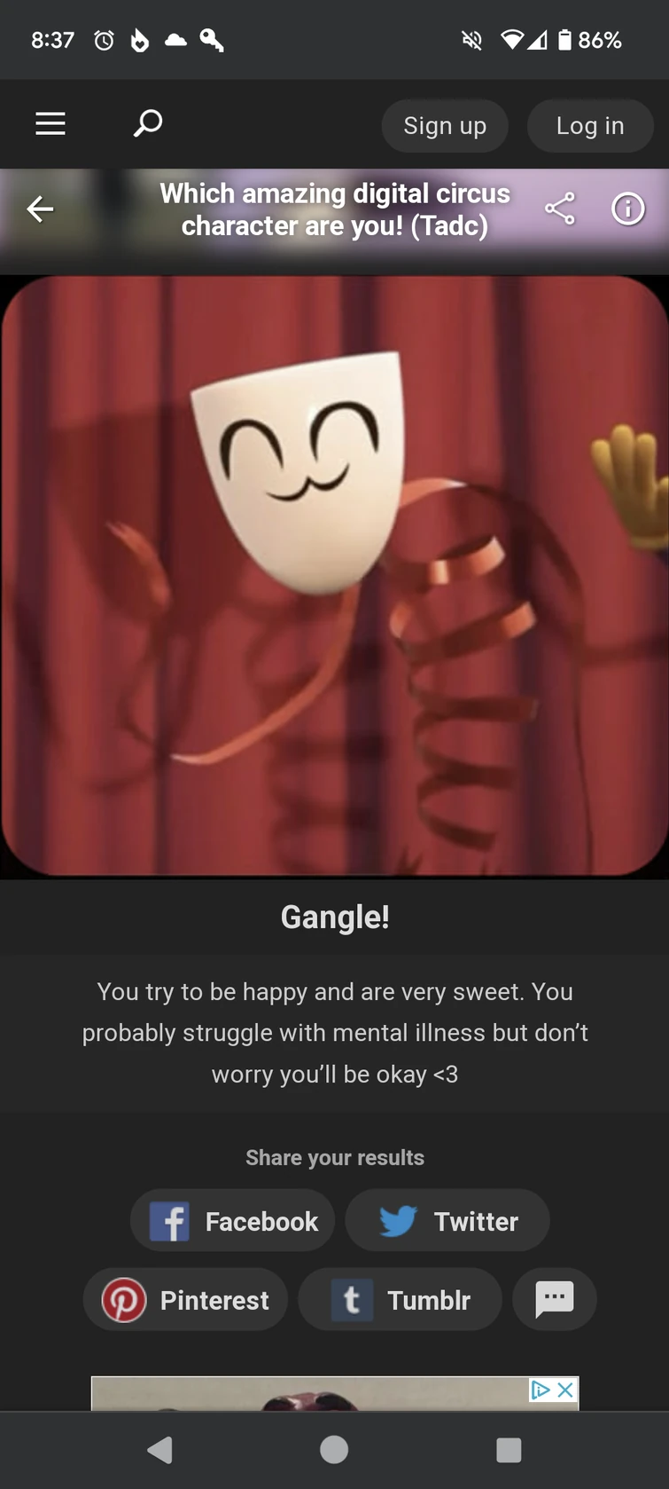 Took some tadc character tests | Fandom