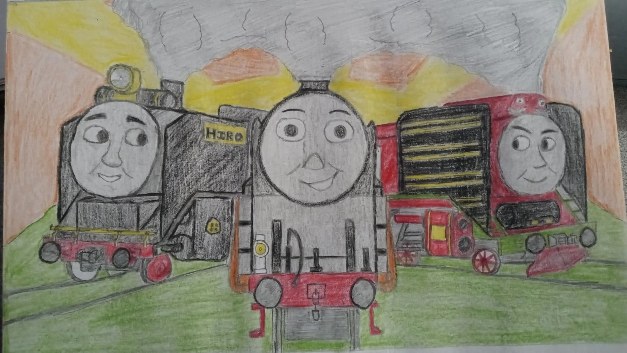 My drawing of Hiro, Murdoch, and Yong Bao | Fandom