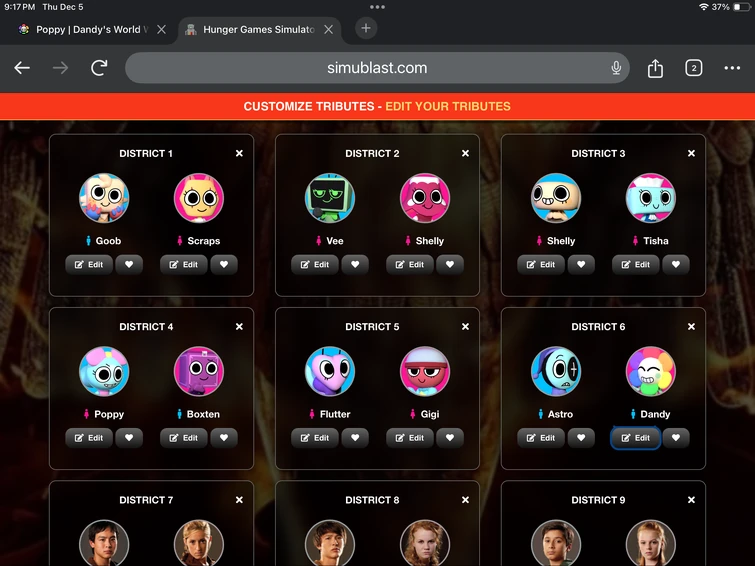 Dandy’s world + hunger games simulator! | Fandom