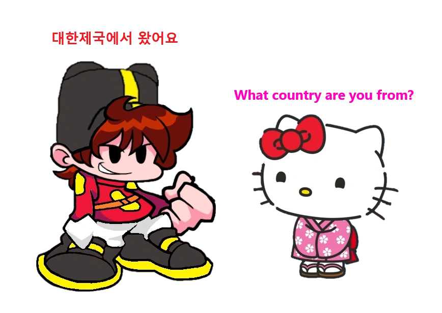 Hanbok vs Kimono [Friday Night Funkin vs Hello Kitty and Friends ...