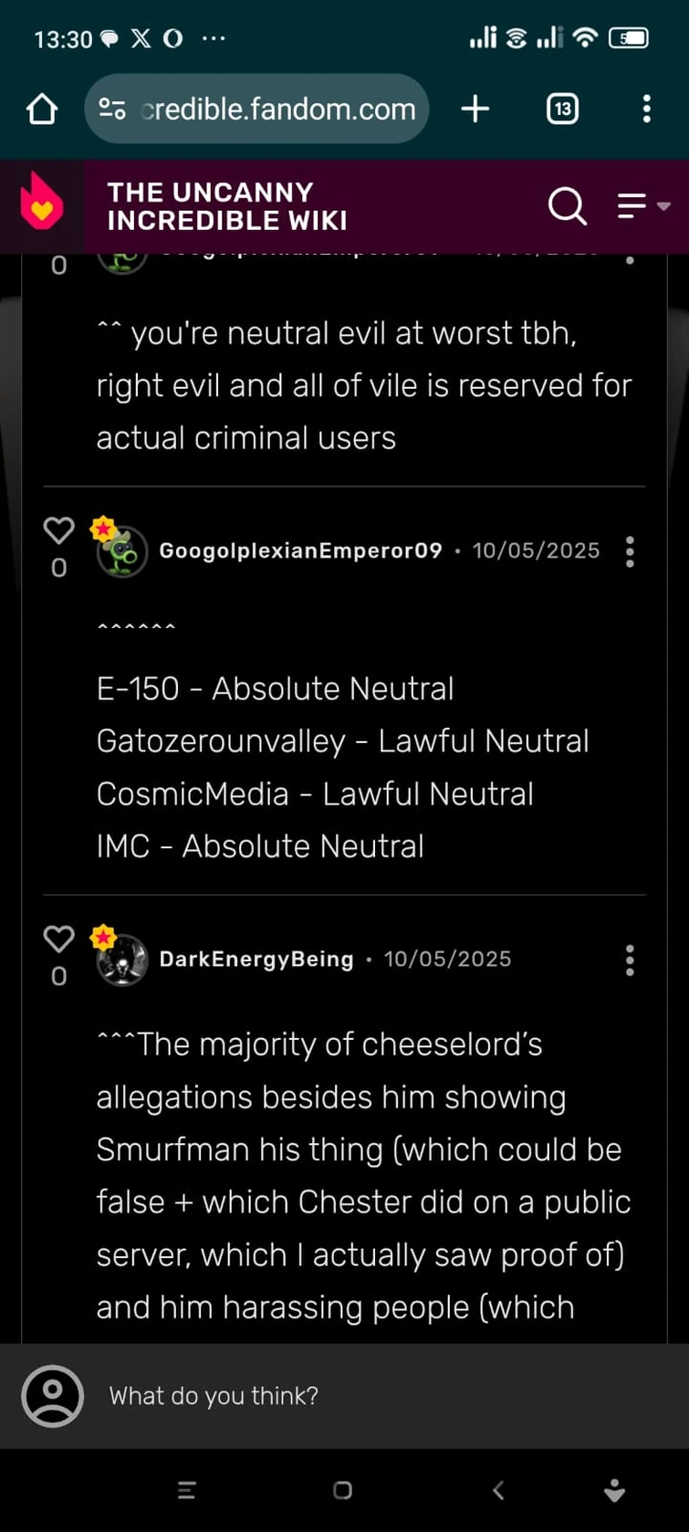 MIBU Users Alignment Chart | Fandom