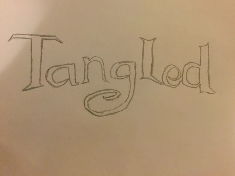 I drew the Disney and Tangled logos | Fandom