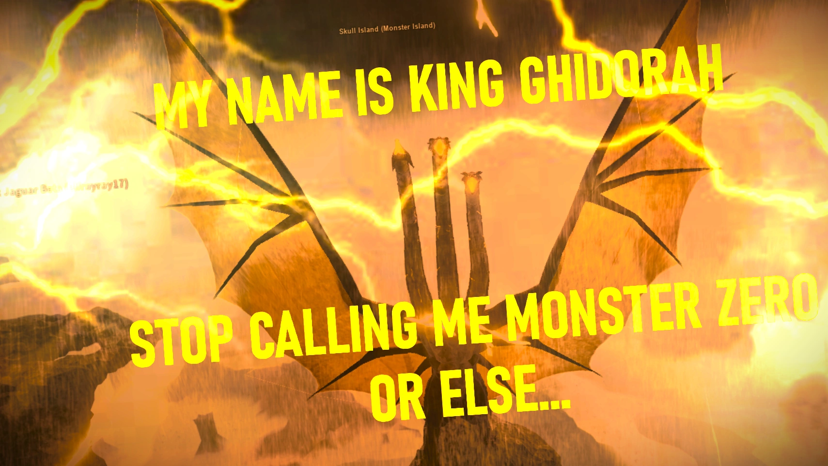 CALL ME MONSTER ZERO ONE MORE TIME... I DARE YOU... | Fandom
