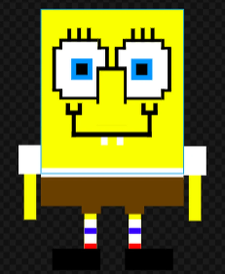8-Bit SpongeBob Sprite I made with Turobwarp (A Scratch extension ...