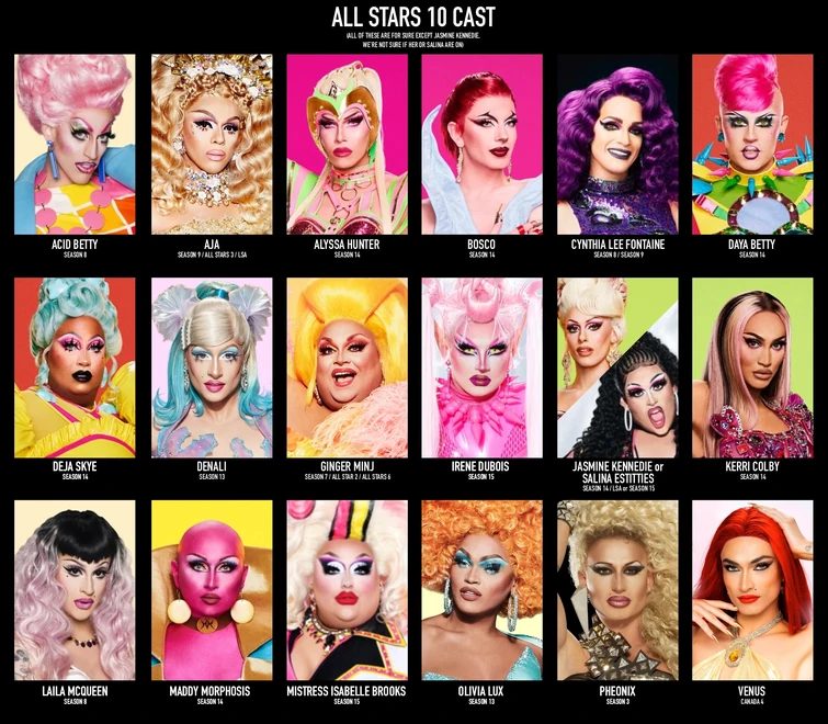 UPDATED All Stars 10 Cast Visual | Fandom