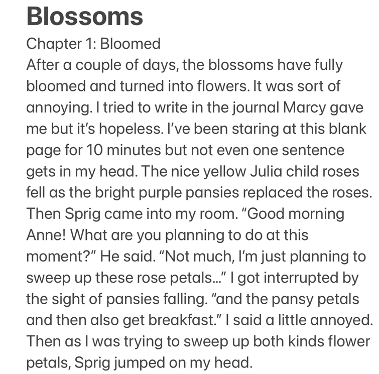 The progress I have made on “Blossoms” inspired by “Bloom” on ...