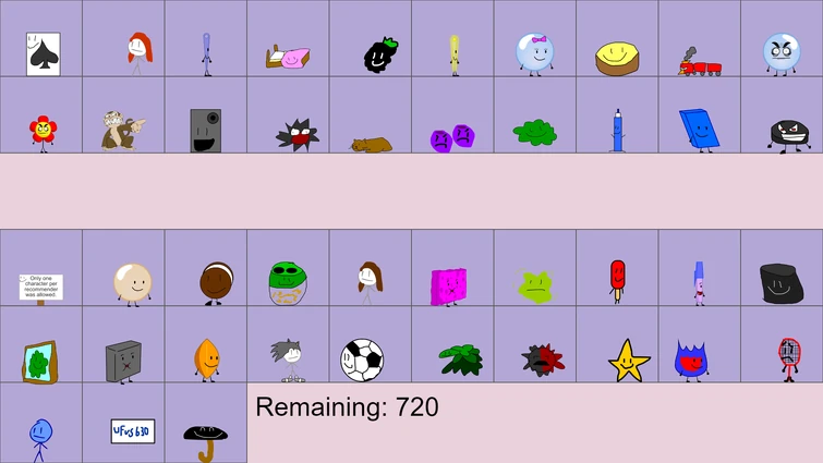 BFDI Recommended Characters VV 23 (VTE) | Fandom