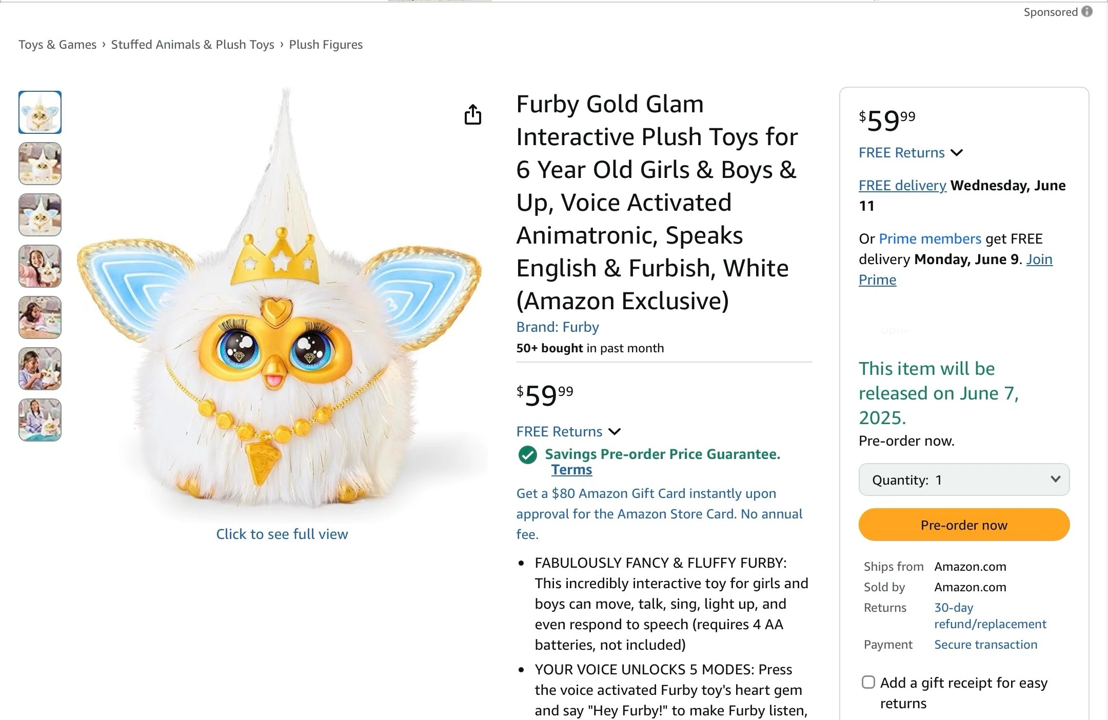 Looks like the Gold Glam Furby, and the Furby Minis release date has ...